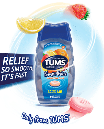 TUMS® Smoothies™ Chewable Antacid for Heartburn | TUMS®