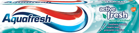 Aquafresh Active Fresh with Menthol toothpaste | Aquafresh UK