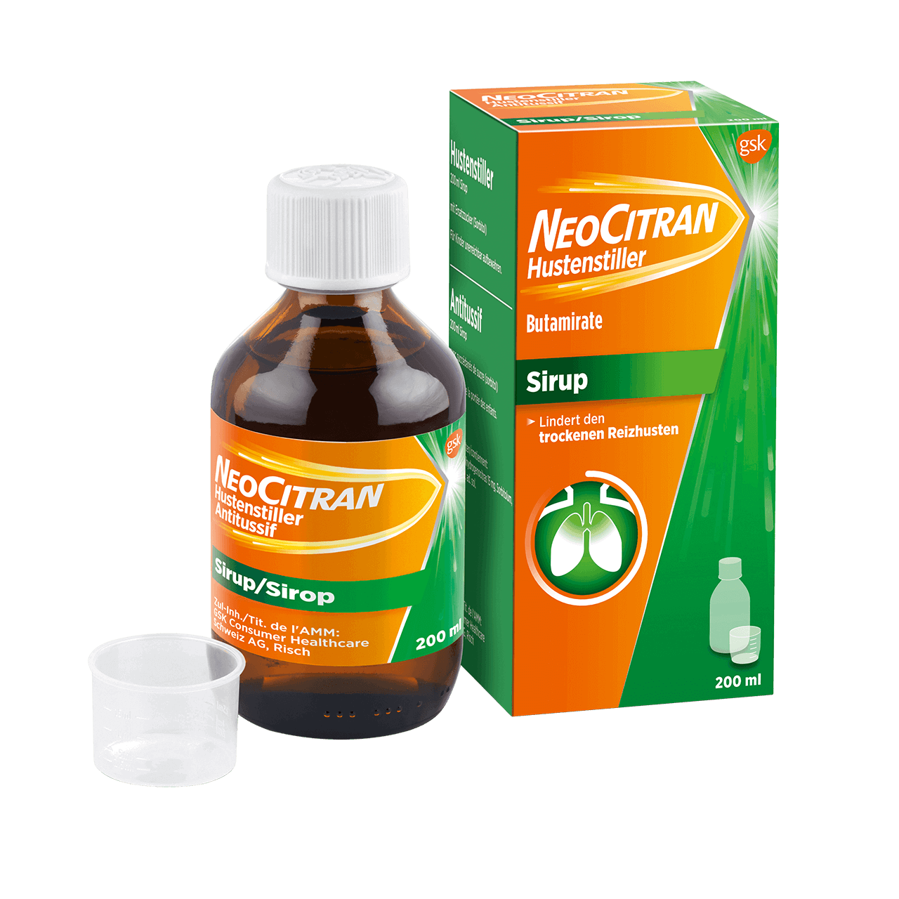 NeoCitran hilft bei Symptomen von Grippe, Erkältung und Husten