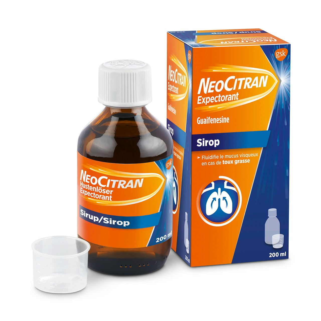 NeoCitran Expectorant sirop contre la toux grasse | NeoCitran
