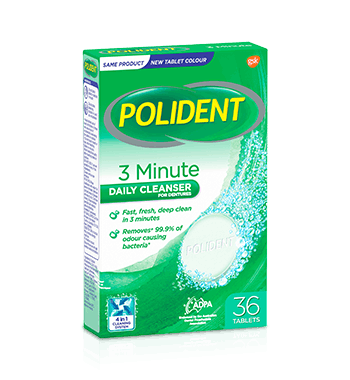 Polident 3 Minute Cleanser Tablets | Polident NZ