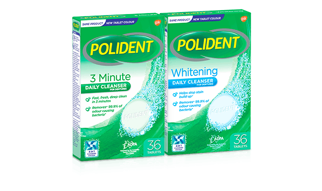 Browse Our Denture Cleaning & Adhesive Products | Polident NZ