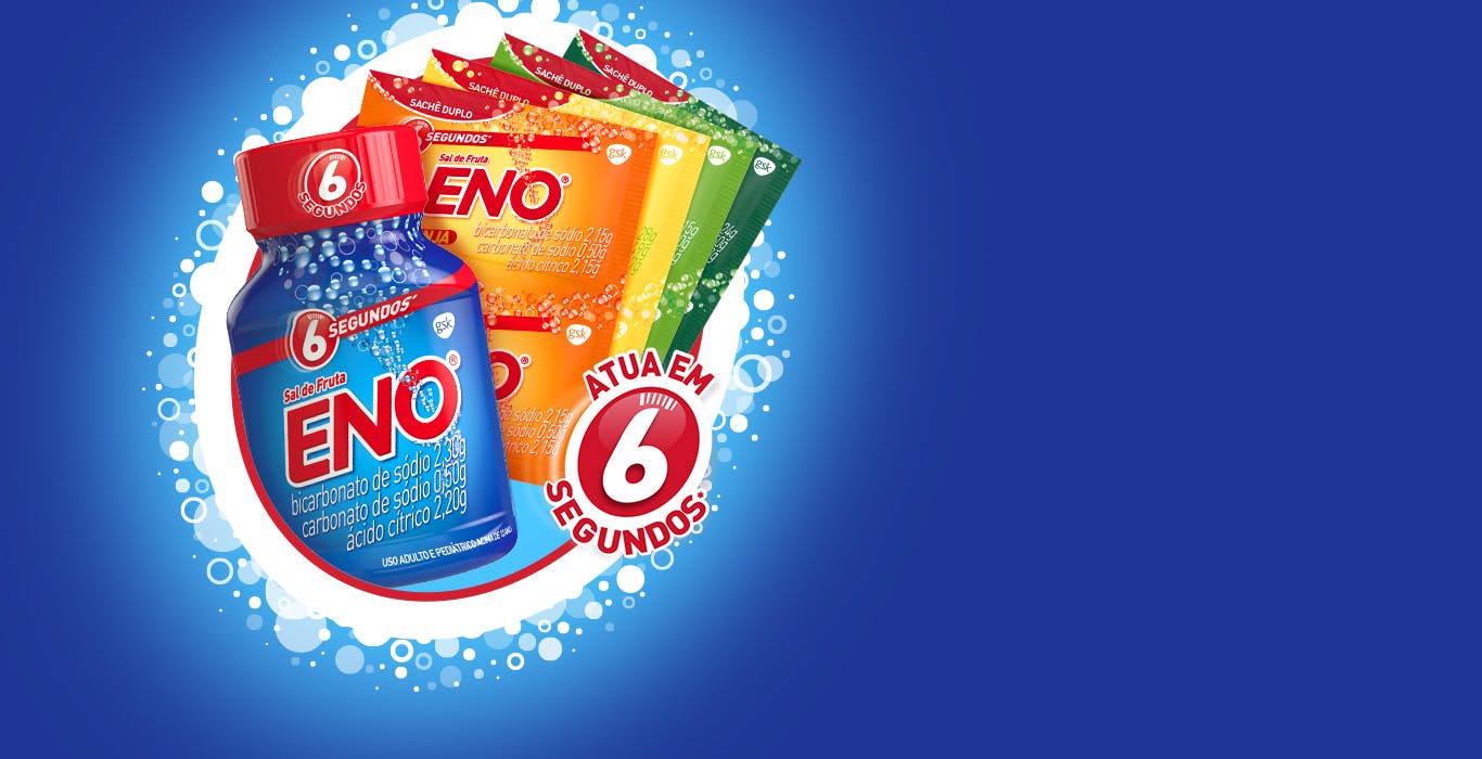 Alívio rápido e eficaz da acidez e má digestão | ENO®