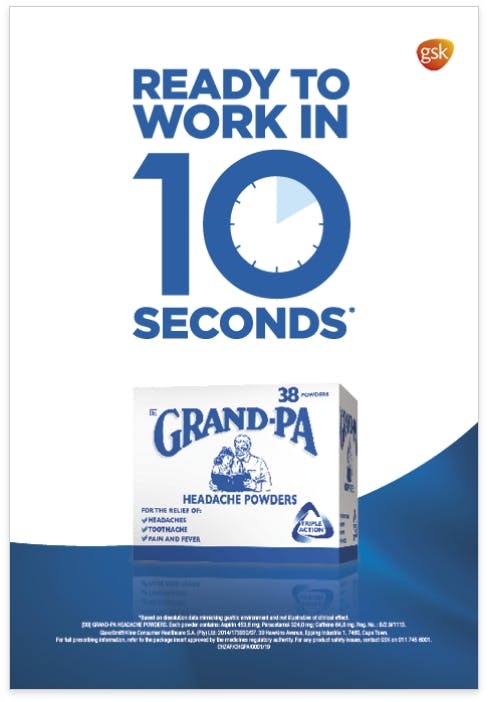 Headache Powders & Headache Tablets | Grand-Pa